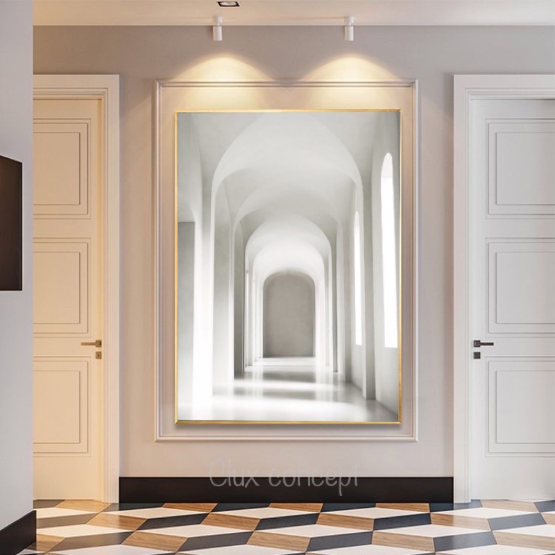 (with framed) Nordic modern abstract arch roman column architectural ...