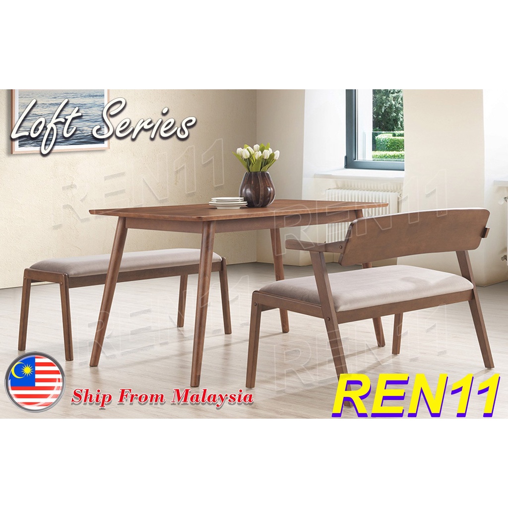 Solid Wood Dining Table Modern Simple Dinner Table Rectangular Dining ...