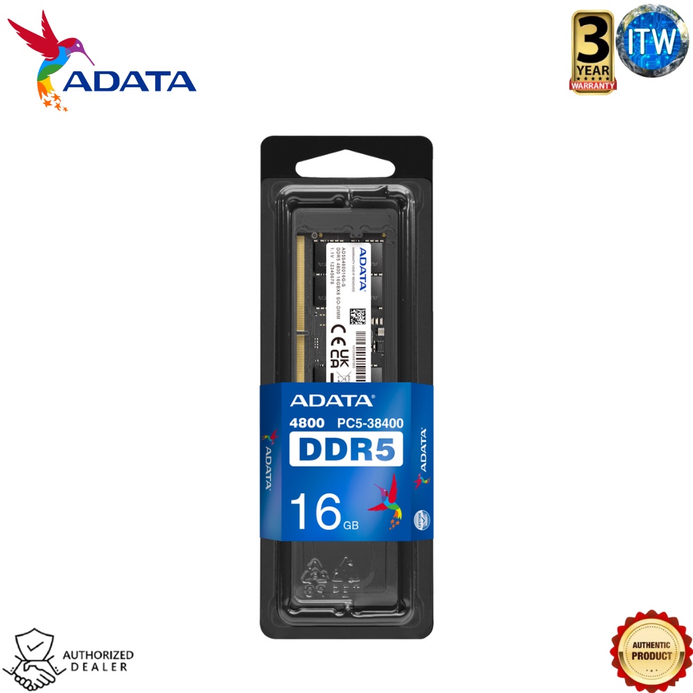 Adata 16GB DDR5-4800mhz - 262-Pin SO-DIMM module Desktop Memory Model ...
