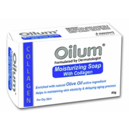 OILUM MOISTURIZING SOAP WITH COLLAGEN 85G PACK-OF-1/4 EXP10/2027 ...