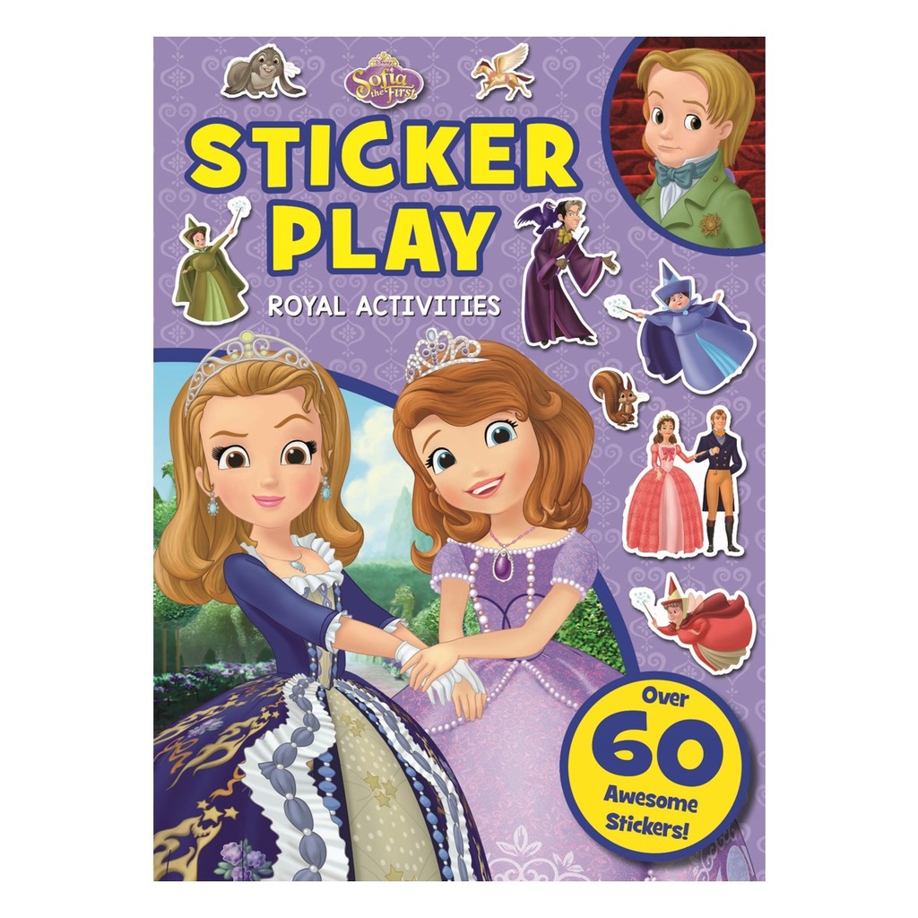 Sofia the First Sticker Play Royal Activities Book with 60 Stickers for ...