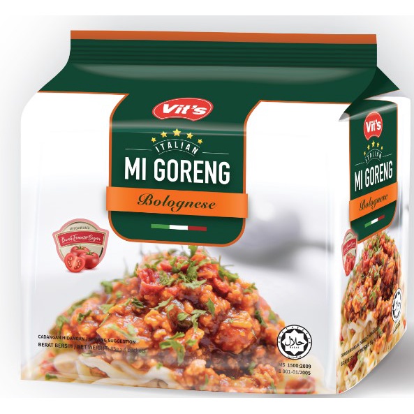 VIT'S ITALIAN MI GORENG BOLOGNESE INSTANT NOODLES 4X85GM | Shopee Malaysia