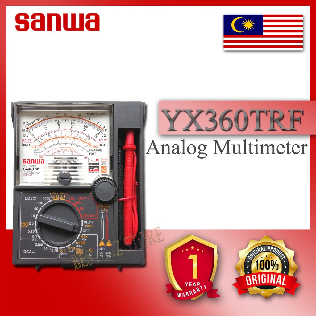 Sanwa YX360TRF Analog Multimeter AC/DC Voltmeter | Shopee Malaysia