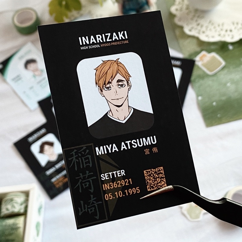 Haikyuu!! Student ID Cards [2] Artcard 260gsm | Shopee Malaysia