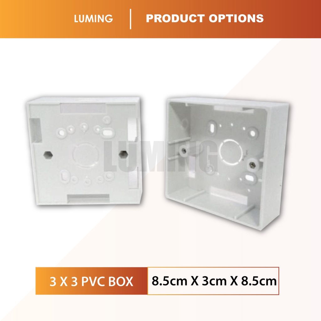 LMG_ PVC Surface Type Nut Box Switch Base Wall Plug Socket Bases ...