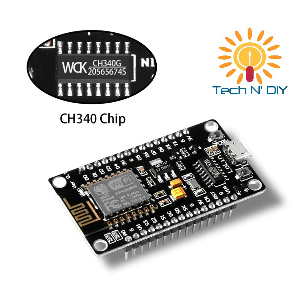 ESP8266 microcontroller NodeMCU Lua V3 WiFi with CH340G | Shopee Malaysia