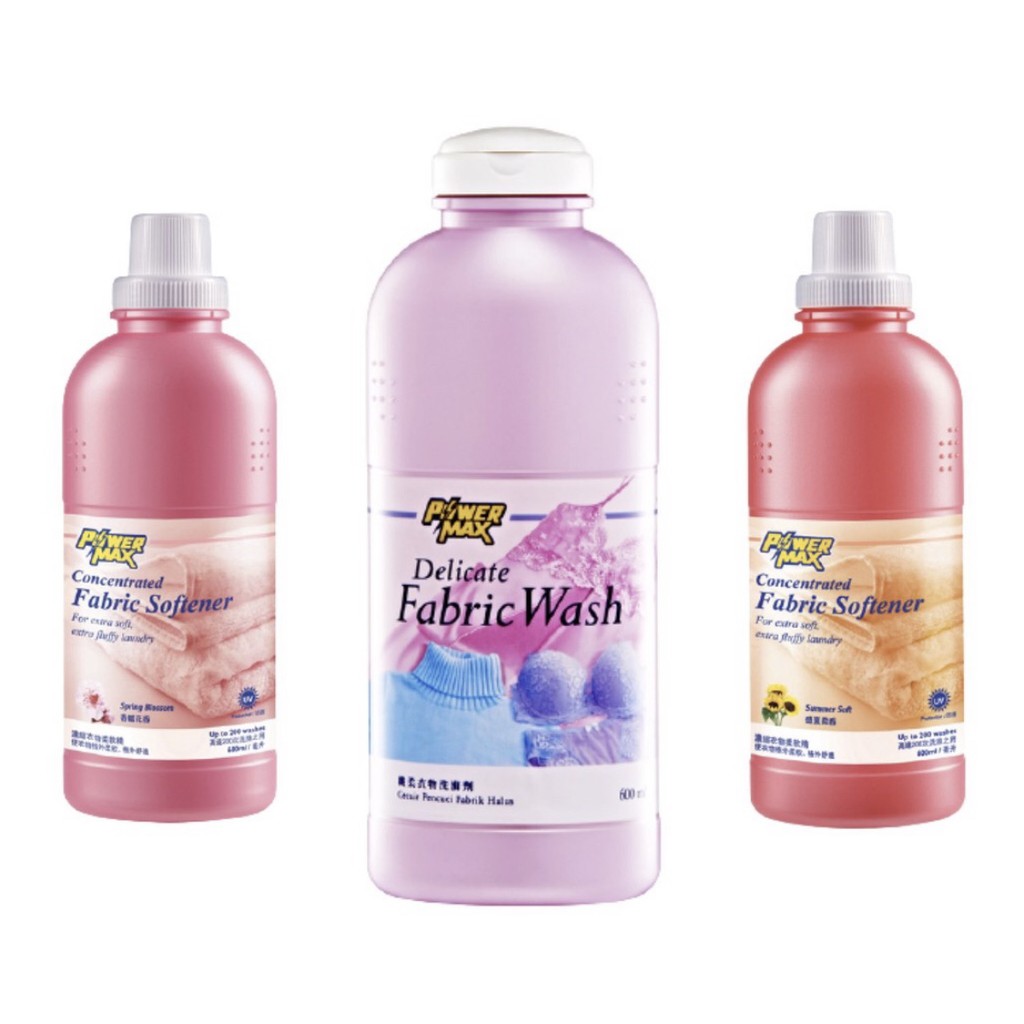 Cosway PowerMax Delicate Fabric Wash 600ml/Concentrated Fabric Softener ...