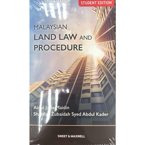 Malaysian Land Law And Procedure Student Edition Shopee Malaysia