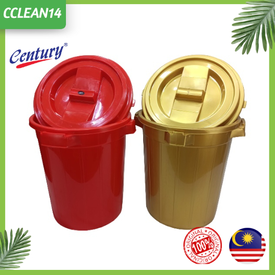 5908C Pail With Cover 8G / 30L Dustbin With Lid Tong Air Tong Sampah ...
