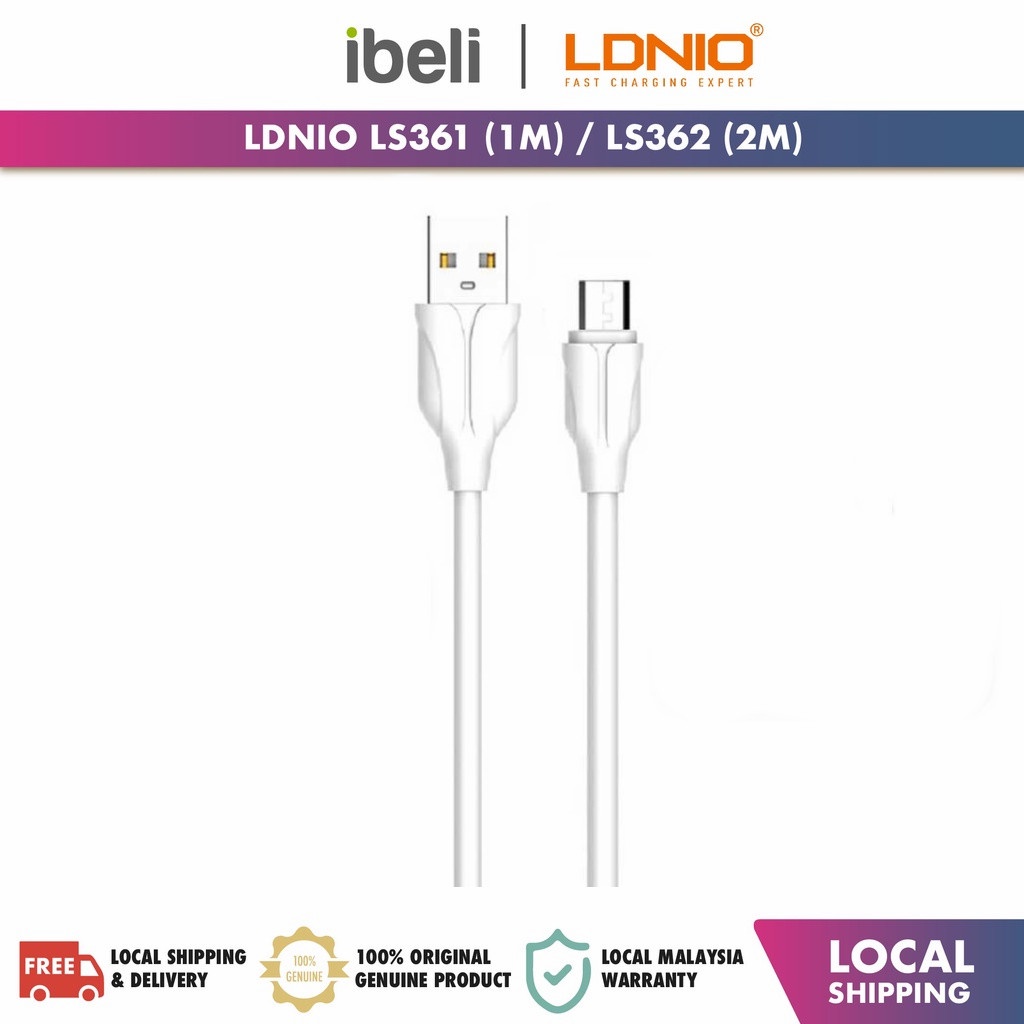 Ldnio LS361/LS362 2.4A Fast Charge Data Cable -MicroUSB/Type-C Compatible with iPhone | Shopee ...