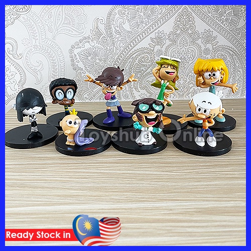 8PC/SET The Loud House Lincoln Clyde Kids Gift Cake topper PVC Figure ...