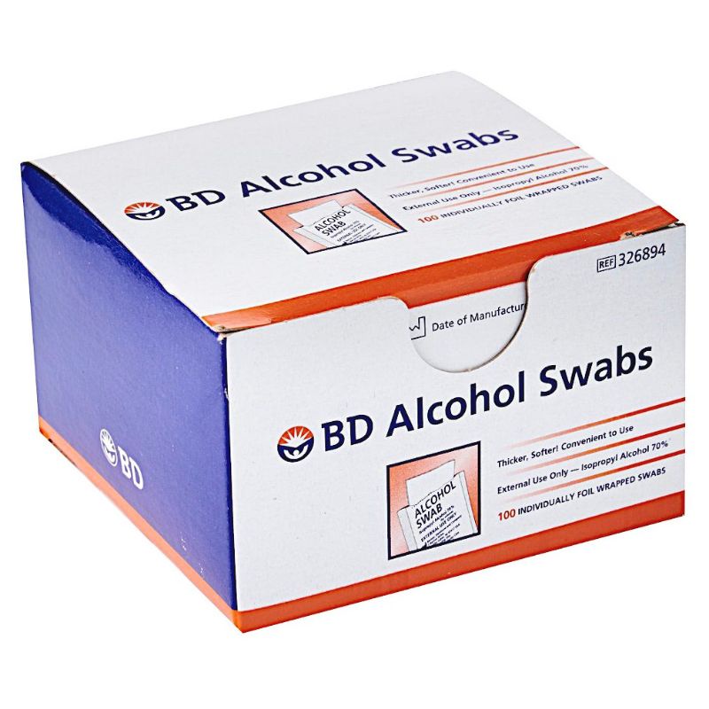 BD Alcohol Swab Isopropyl Alcohol 70% 100 pieces | Shopee Malaysia