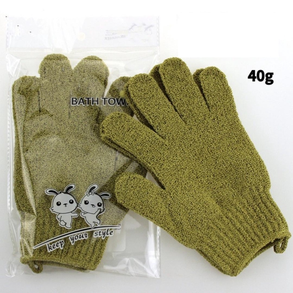 Sarung Tangan Penggosok Berus Daki Badan Bath Exfoliating Gloves Shower ...