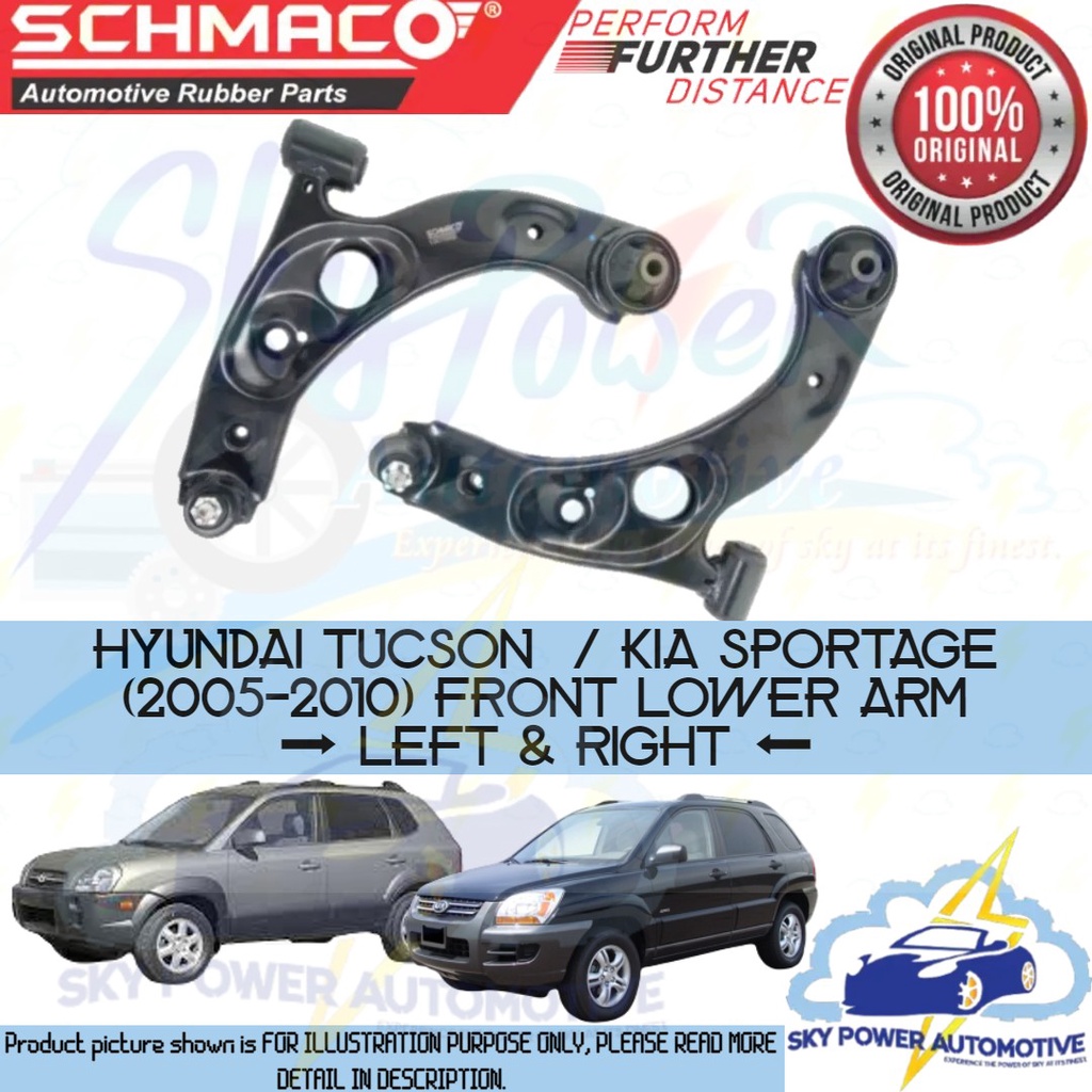 HYUNDAI TUCSON / KIA SPORTAGE (2005-2010) SCHMACO LOWER ARM (FRONT LEFT ...