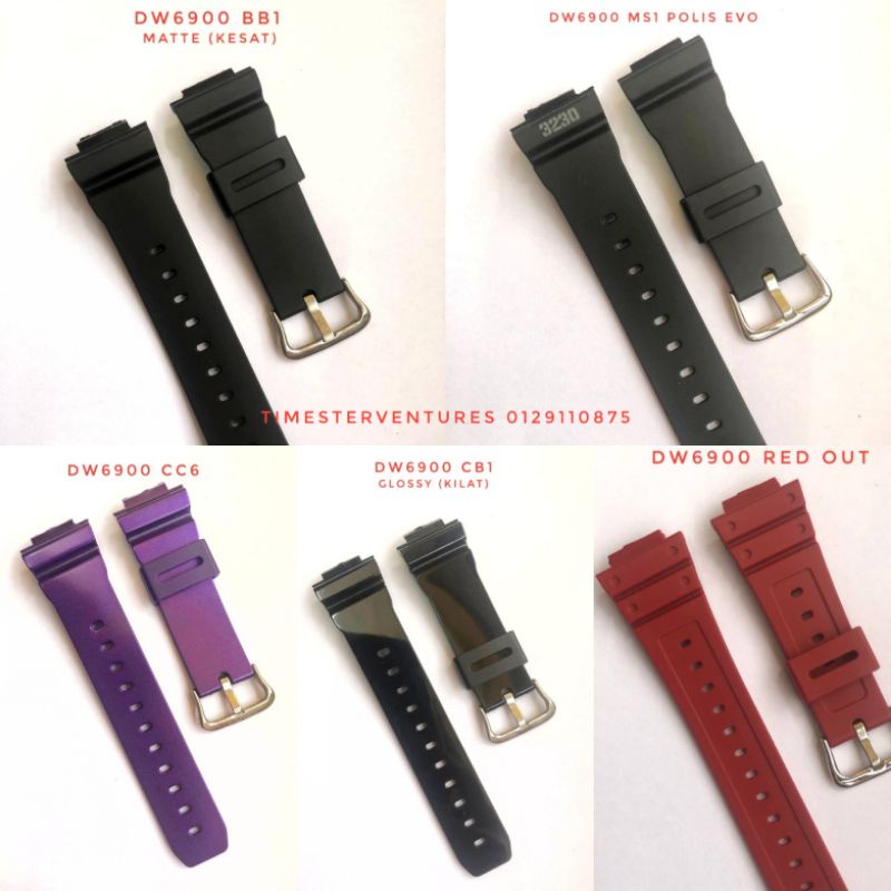 (Gred Premium) Tali Band Strap B&B BnB GShock DW6900 DW5600 | Shopee ...