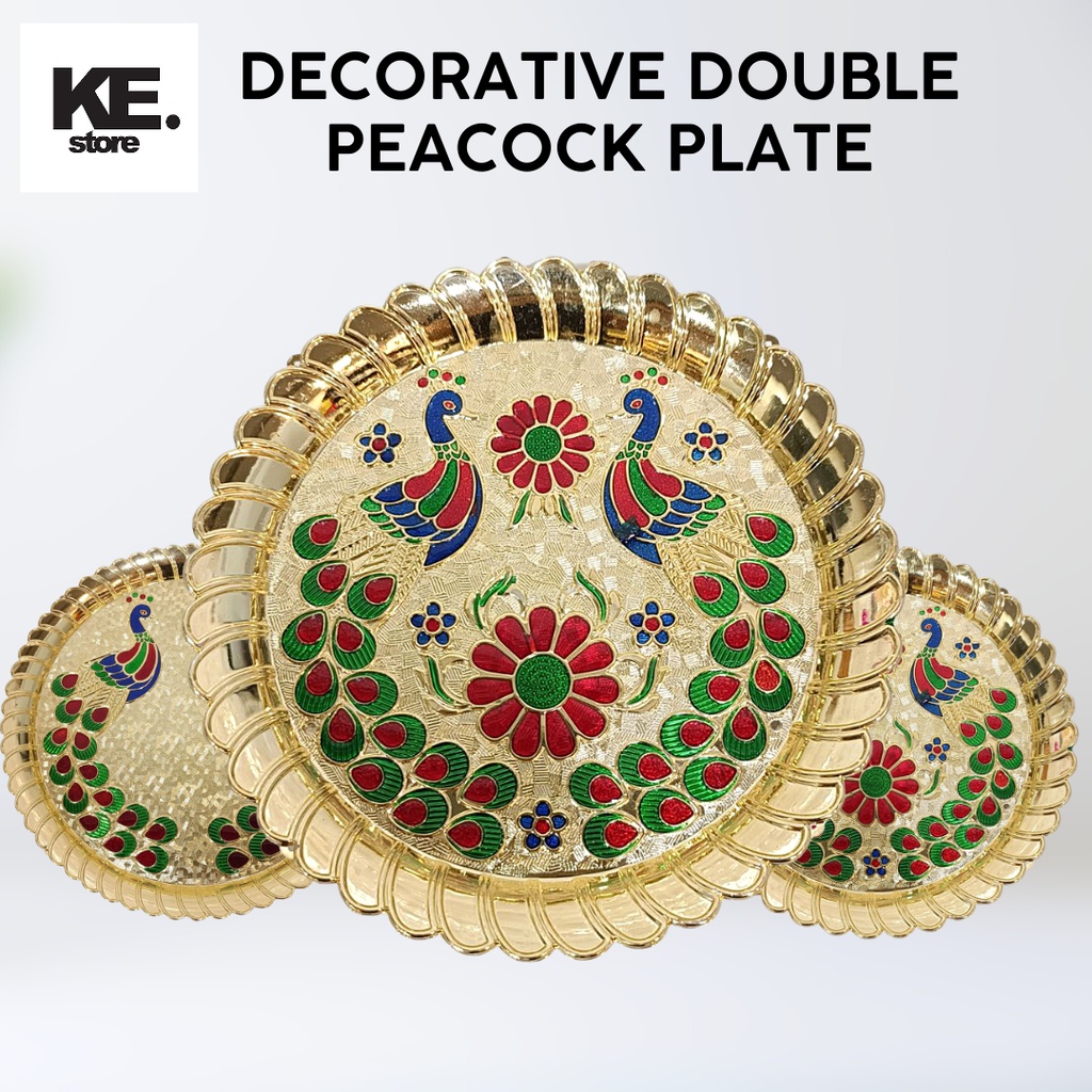 Decorative Double Peacock Plate/Festival Decoration/Home Decoration ...