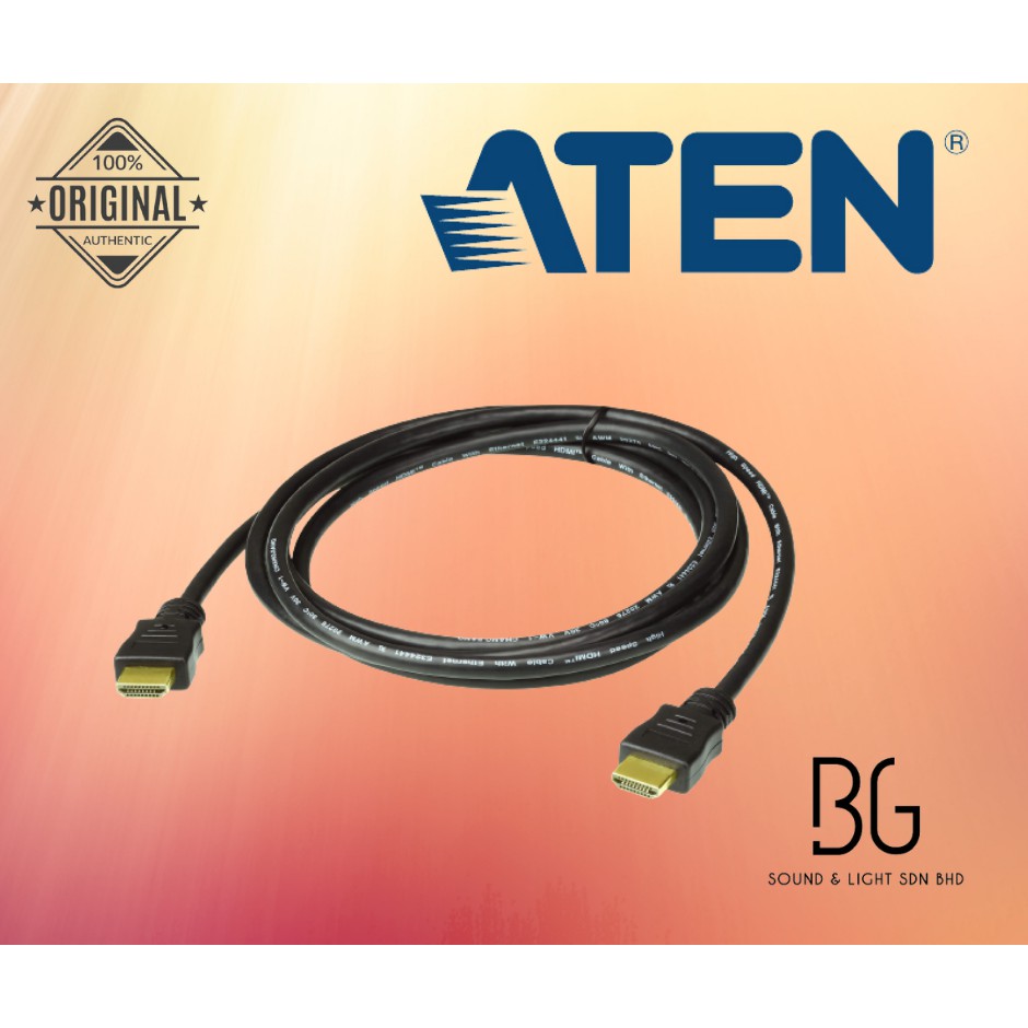 🔥HDMI Cable🔥ATEN 2L-7D02H-1 2M High Speed True 4K HDMI 2.0 (4096 x 2160 ...