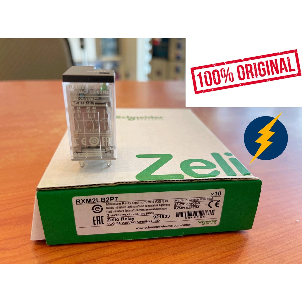 SCHNEIDER RXM relay and socket (8 PINS) RXM2LB2B7 RXM2LB2BD RXM2LB2ED RXM2LB2P7 RXZE1M2C ...