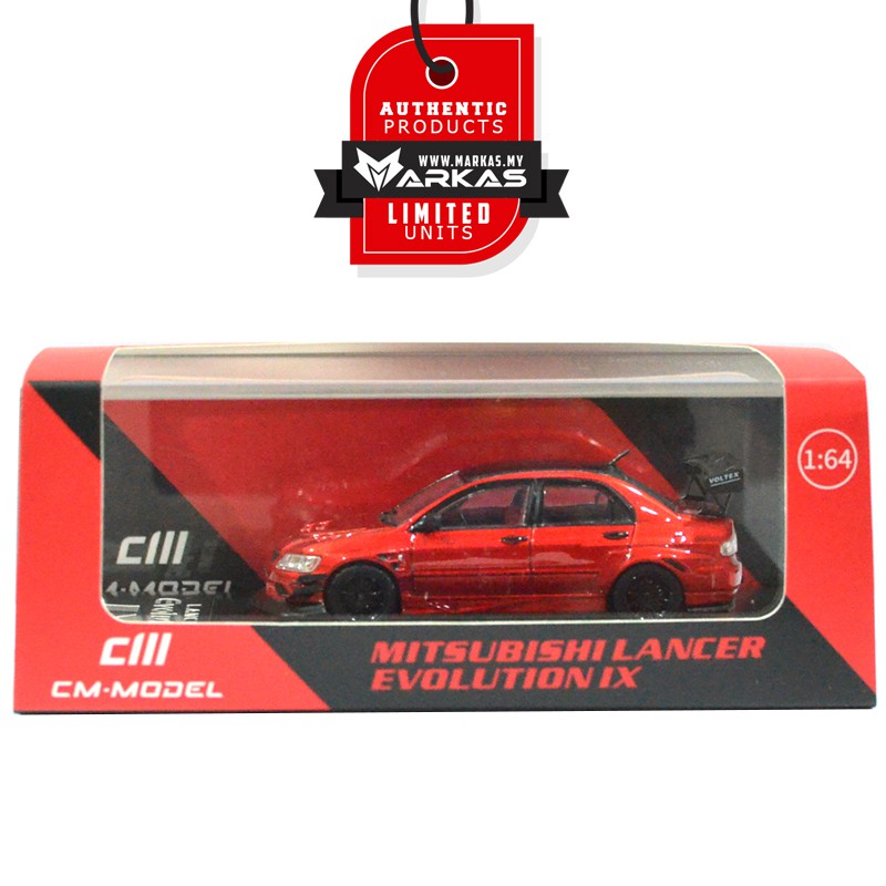 CM MODEL 1/64 MITSUBISHI LANCER EVOLUTION IX VOLTEX LOW WING METALLIC ...
