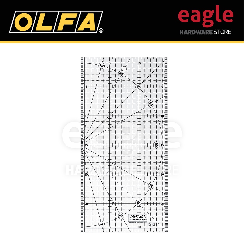 Olfa MQR-15X30 15cm x 30cm Quilt Ruler | Shopee Malaysia