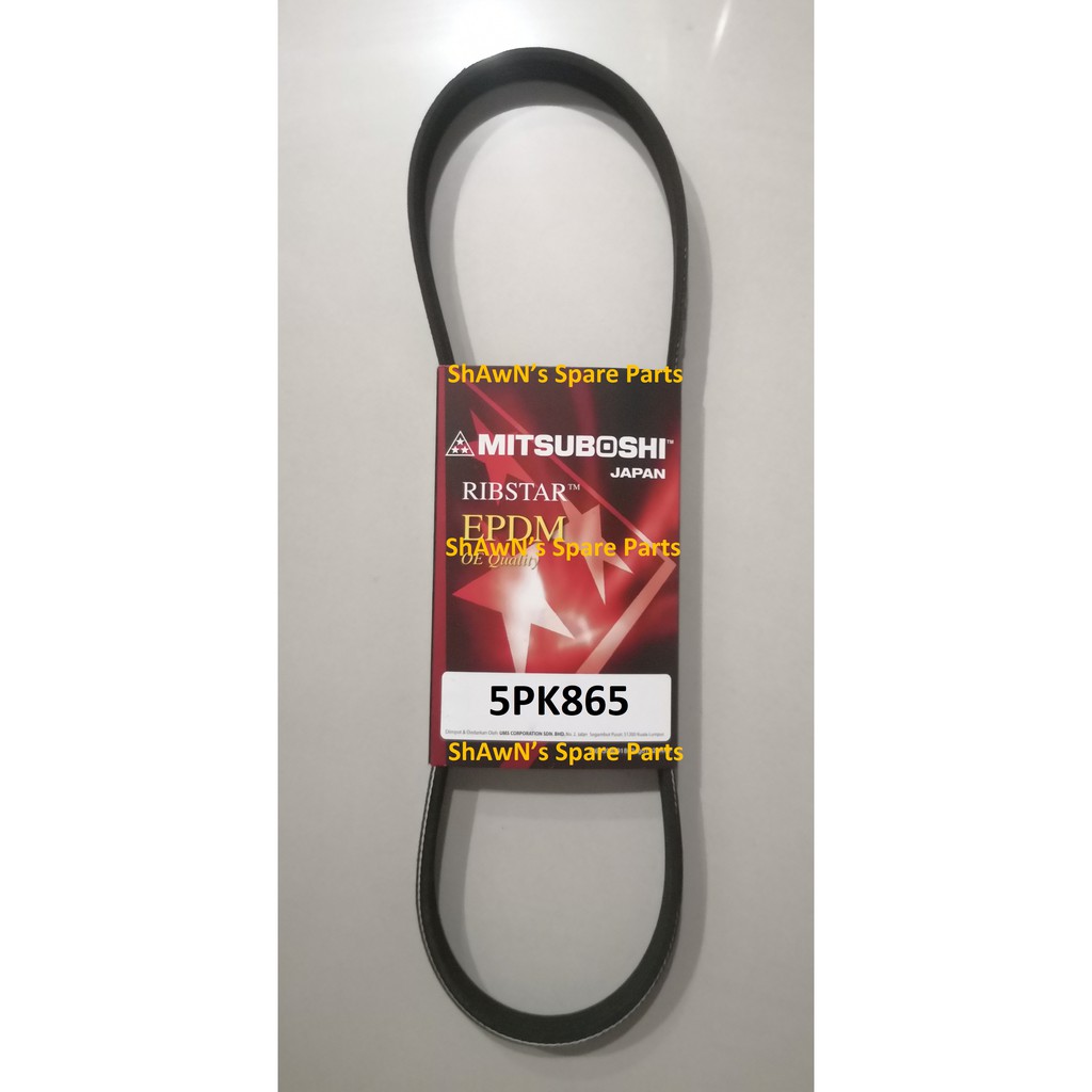 Proton Waja 1.6 4G18 SOHC MMC Fan Belt ( Alternator = 5PK865 / Air Con ...