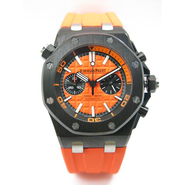 (Orange) Mens Watches Top Brand APROYAL OAK Offshore Diver 42mm (Orange ...
