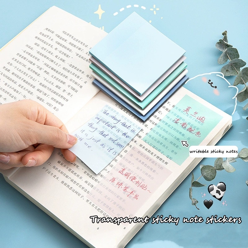 Simple Morandi color transparent sticky notes classroom learning ...