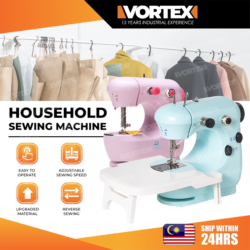 VORTEX Portable Handheld Electric Sewing Machine Mesin Jahit Mini ...