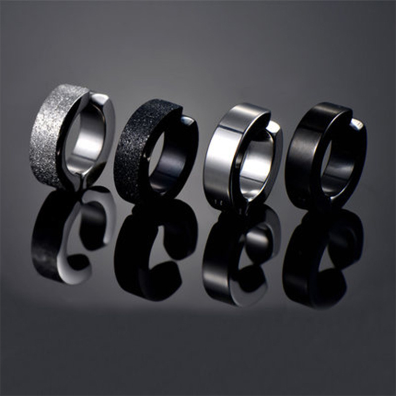 Anti-allergic Pure Titanium Steel Ear Clips Large No Pierced Ears Men ...