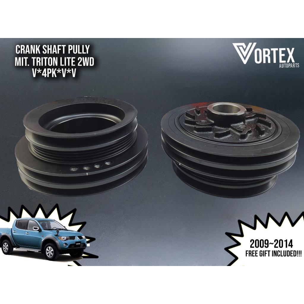 Crank Shaft Pully For Mitsubishi Triton Lite 2WD (2009~2014)Year,(V*4PK ...