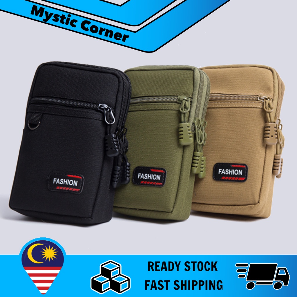 Men Outdoor Multilayer and Multifunction Oxford Material Waist Pouch ...