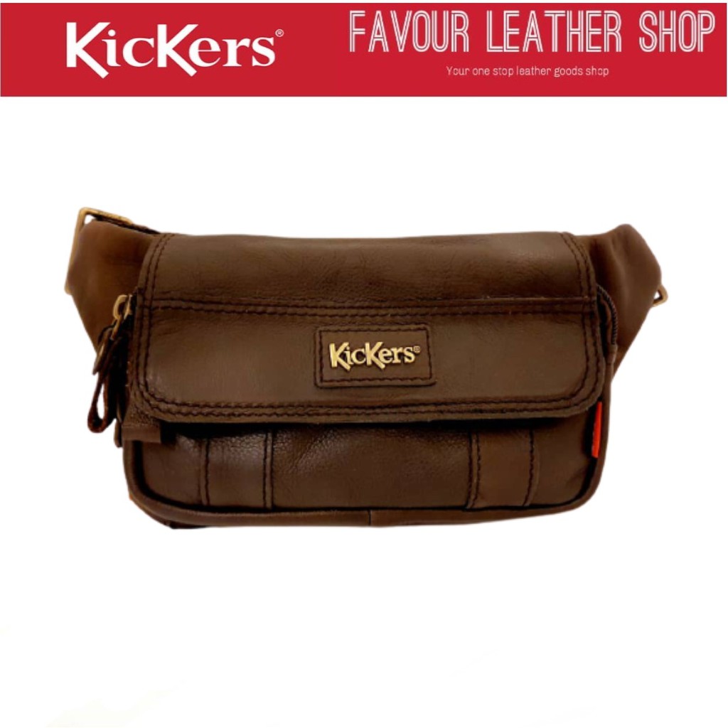 Kickers Genuine Leather Waist Pouch (1KIC-W-88787) | Shopee Malaysia