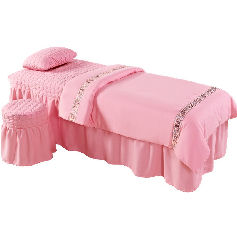 4pcs/set Beauty Salon Bedding Set Bed Linens Bedspread Massage Spa ...