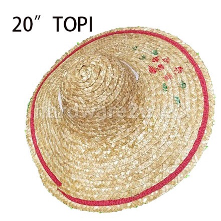 1Pc / 5Pcs 20Inch Big Grass Straw Hat / Topi Kerja Rumput Jerami Petani ...