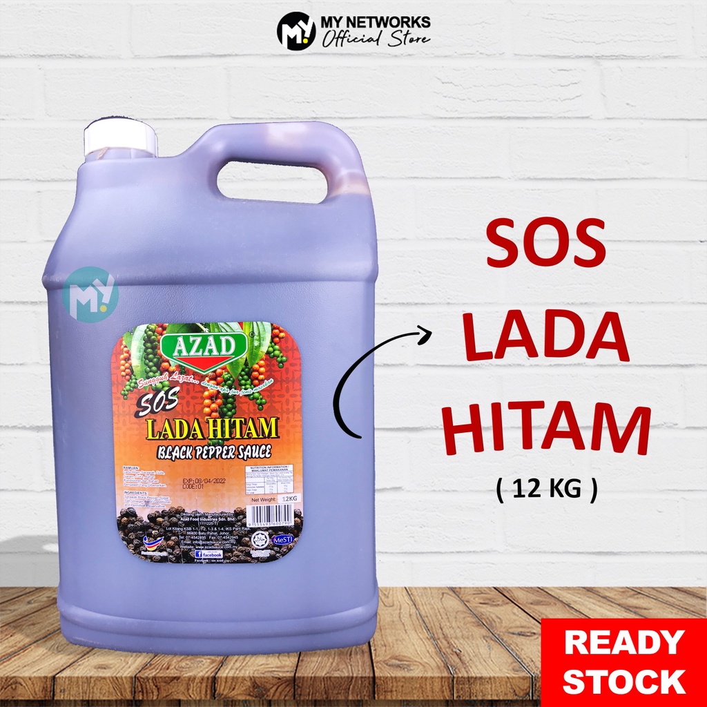 🔥𝗢𝗥𝗜𝗚𝗜𝗡𝗔𝗟 🇲🇾 | AZAD SOS LADA HITAM 12KG | SOS LADA HITAM AZAD | BLACK ...