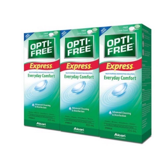 OPTI-FREE EXPRESS MULTI-PURPOSE DISINFECTING SOLUTION 355ML PACK-OF-3 ...
