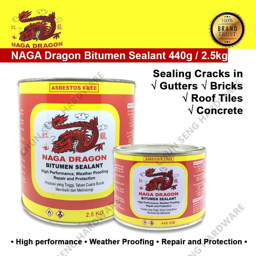 NAGA DRAGON Bitumen Sealand Weather Proofing Repair and Protection ...