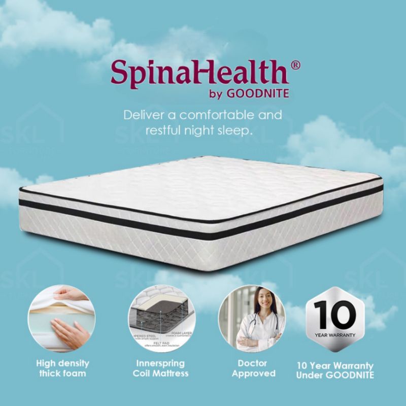 PG HOME:-SPINAL HEALTH BY GOODNITE 11'' Posture Spring Mattress ...