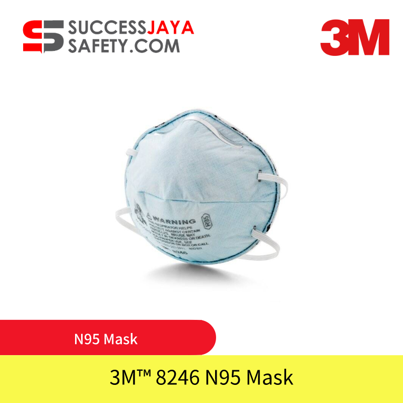 3M™ Particulate Respirator 8246 N95👷🏻‍♂️😷 (20 Pcs 1 Box) with Nuisance ...