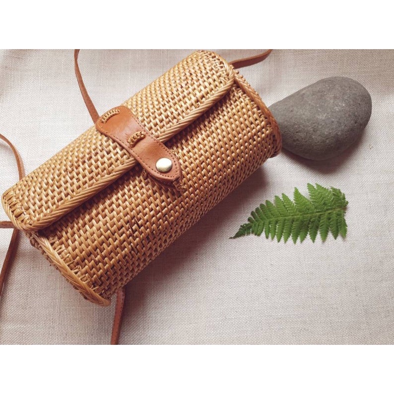 Wallet RATTAN BAG / ROUND RATTAN BAG / BALI RATTAN BAG / ATE BAG ...