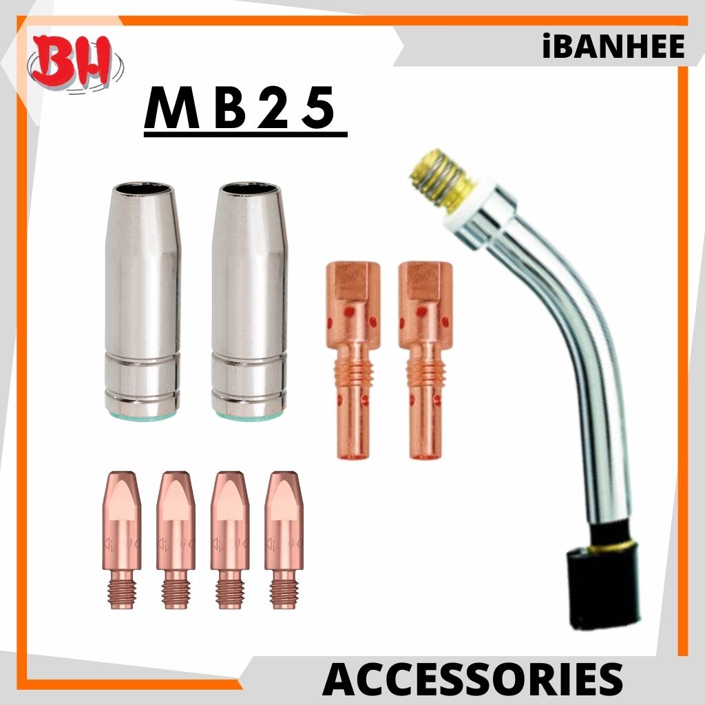 [iBANHEE] CO2 MIG TORCH MB25 Gas Nozzle / Tip Holder / Contact tip ...