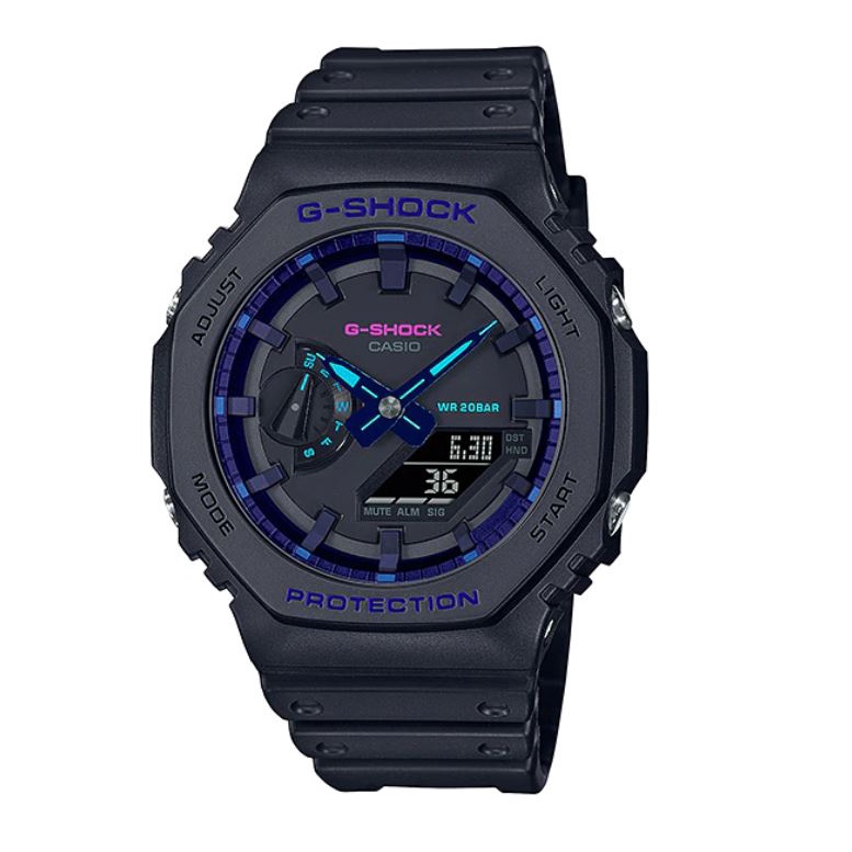 Casio G-Shock Casio Oak TMJ Virtual Blue GA-2100VB-1A | Shopee Malaysia