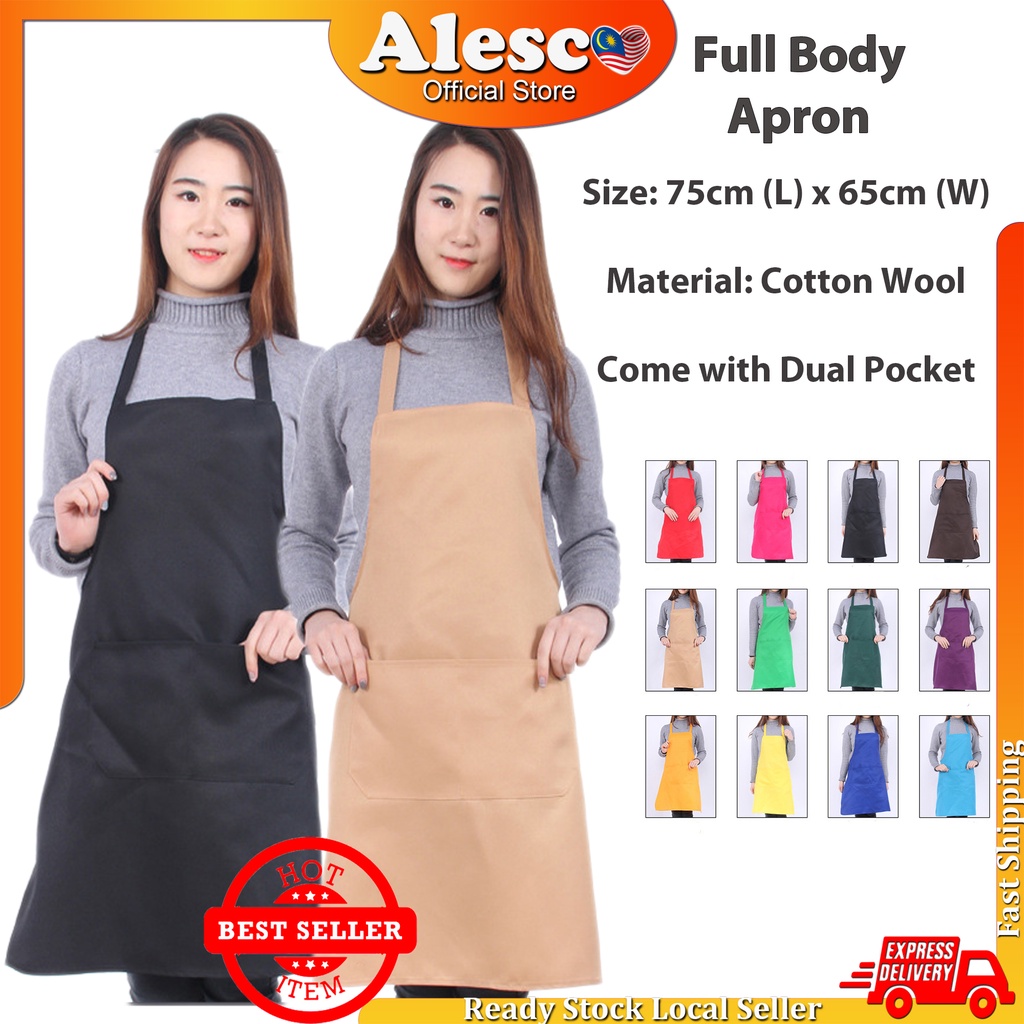 {Ready Stock} Hang Neck Apron Overall Apron Murah Apron Dapur Kitchen ...