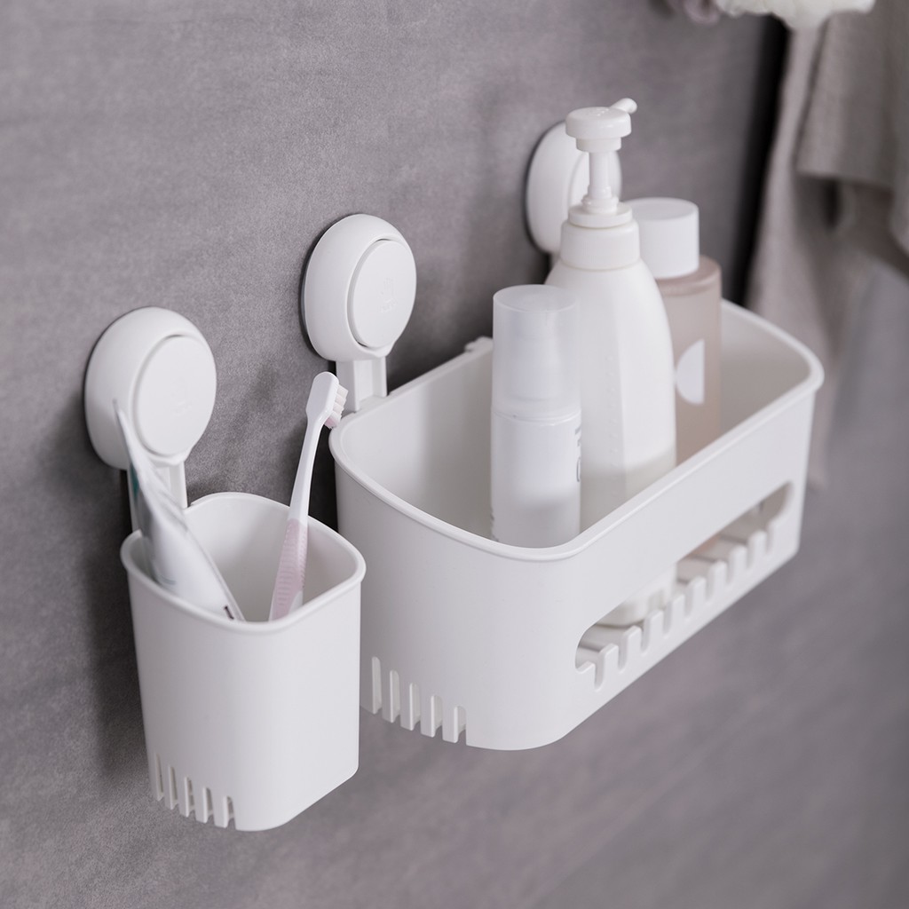 🔥TAILI🔥 Wall-Mounted Bathroom Shelf Shower Caddy Storage Shelves ...