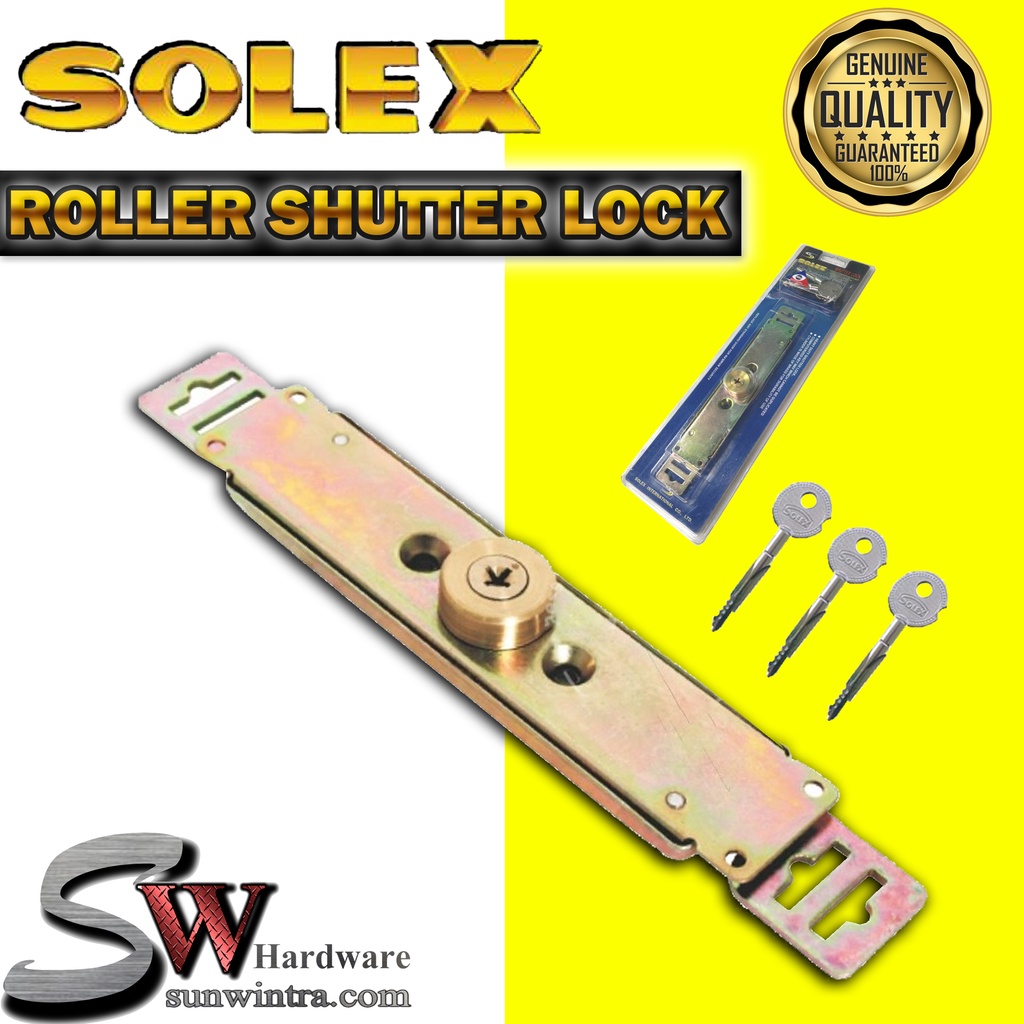 [Original] SOLEX Heavy Duty Roller Shutter Lock With 16 Pin Key Way ...