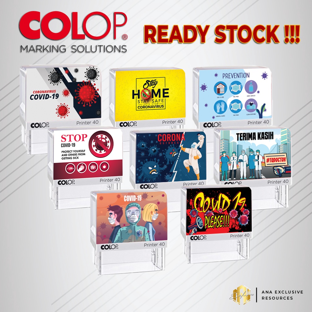 Rubber Stamp Colop Selfink ( Design Covid ) *SAME DAY DELIVERY* [ READY STOCK ] | Shopee Malaysia