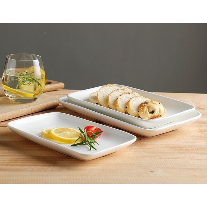 Rectangle Plate Ceramic Porcelain Swallow Dish Food Sauce Pinggan Kuih ...