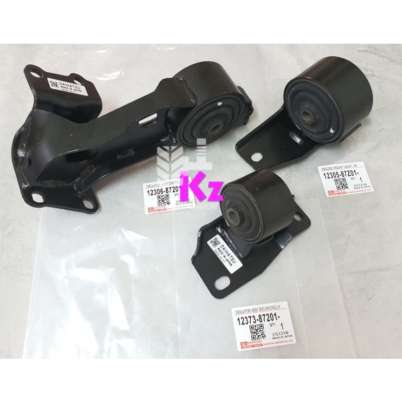 1 SET 3PCS - ENGINE MOUNTING KIT- PERODUA KANCIL RACING FULL RUBBER - DAIHATSU JAPAN | Shopee ...