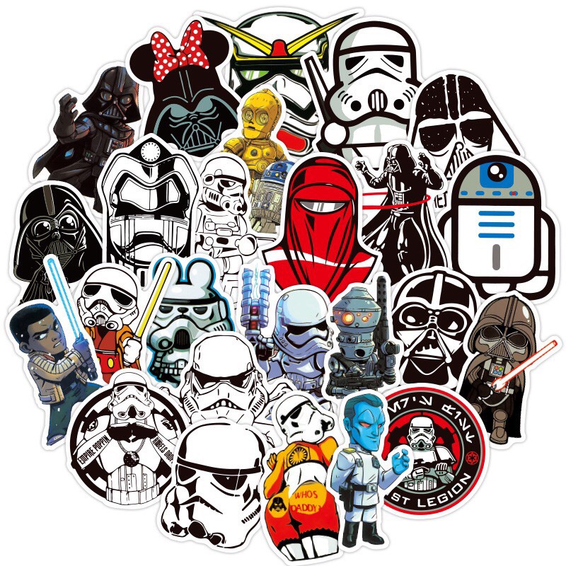 100 PCS Star Wars Stickers for DIY Creative Graffiti Sticker For ...