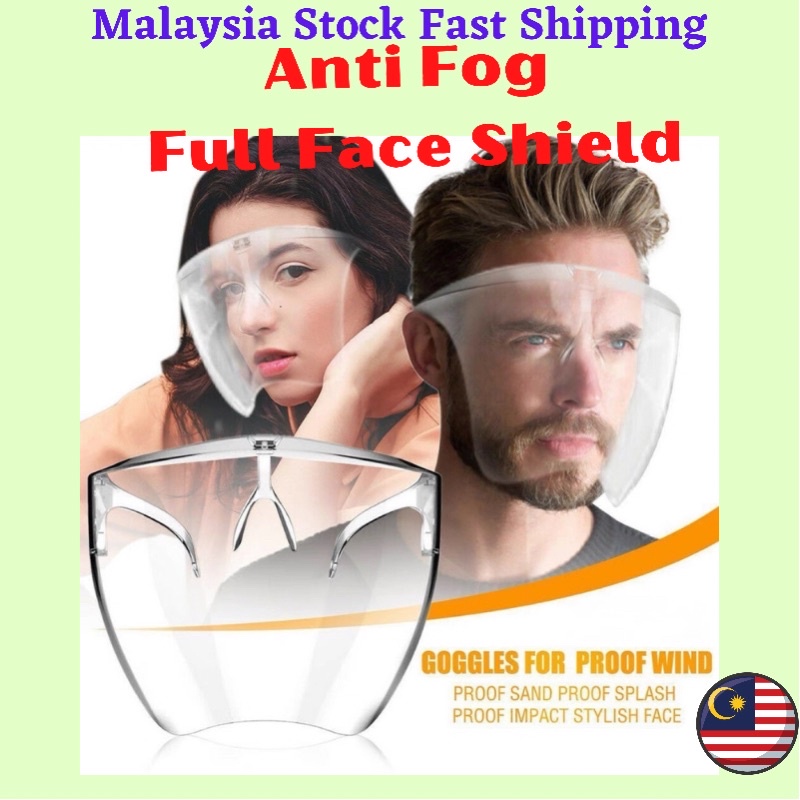Anti Fog Full Face Shield Mask Protective Face Mask面罩 | Shopee Malaysia